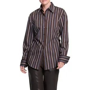 TWP The Night We Met Striped Long Sleeve Shirt