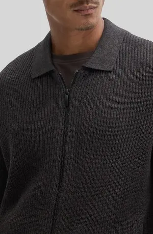 Robert Barakett Gregorio Full Zip Cardigan Sweater