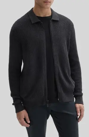 Robert Barakett Gregorio Full Zip Cardigan Sweater