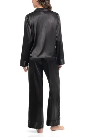 IN BLOOM BY JONQUIL Sherry Jacquard Pajamas - Black