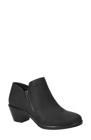 EASY WORKS BY EASY STREET Arbor Faux Leather Ankle Bootie - Black Matte
