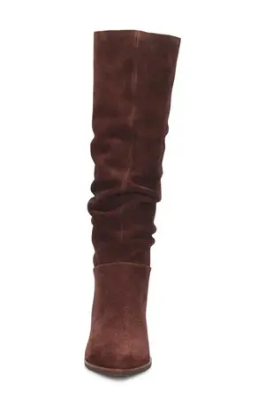 Kork-Ease® Darlene Knee High Boot - Burgundy Suede