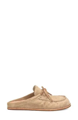 Kork-Ease® Alize Leather Flat Mule - Taupe Suede