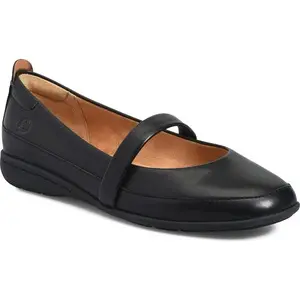 BØRN Fianna Leather Mary Jane Flat - Black Leather