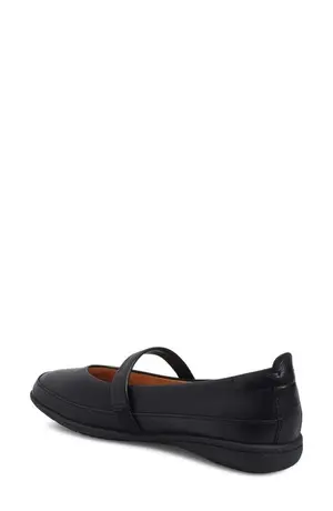 BØRN Fianna Leather Mary Jane Flat - Black Leather