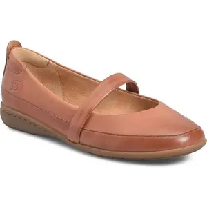 BØRN Fianna Leather Mary Jane Flat - Brown Leather