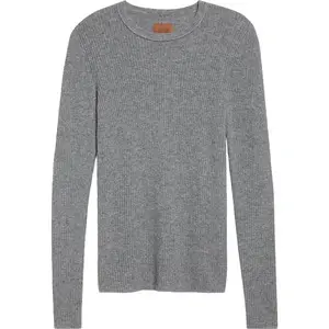JAMIE HALLER The Rib Slim Cashmere Sweater - Graphite