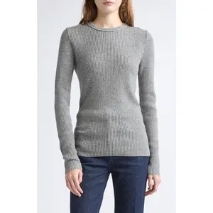 JAMIE HALLER The Rib Slim Cashmere Sweater - Graphite