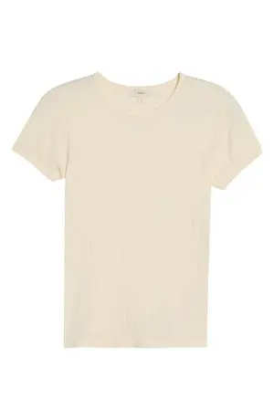 Donni. The Pointelle Organic Cotton Baby T-shirt - Creme