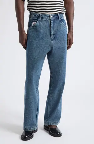 BODE Washed Denim Knolly Brook Carpenter Trousers - Blue