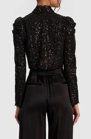 Alice + Olivia Thomasina Embellished Lace Jacket