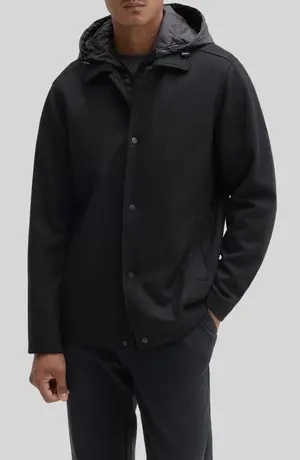 Robert Barakett Rizzo Front Snap Jacket - Black