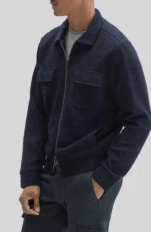 Robert Barakett Mezner Cropped Zip Jacket