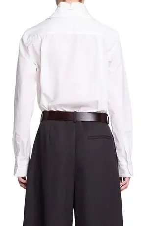 TWP Cotton Tie Neck Shirt