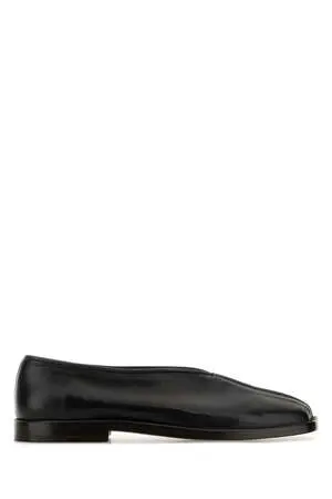 LEMAIRE Dark Leather Loafers - Brown