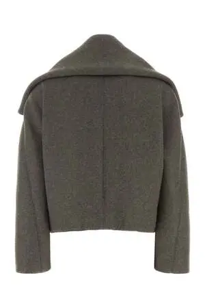 Victoria Beckham Dove Grey Wool Blend Jacket