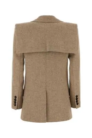 Chloé Beige Stretch Wool Blazer