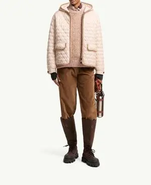 Moncler Valfassa Mountain Quilted Hooded Short Down Jacket