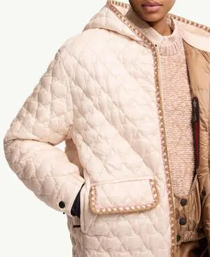 Moncler Valfassa Mountain Quilted Hooded Short Down Jacket
