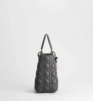Dior Medium Lady Bag - Gray