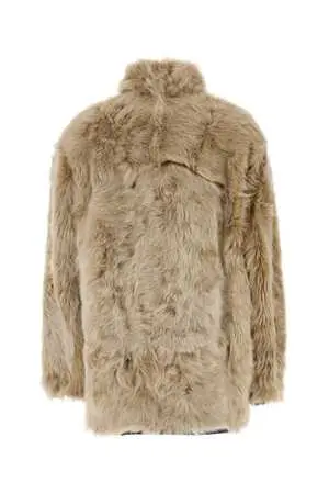 Isabel Marant Étoile Beige Rema Fur Coat
