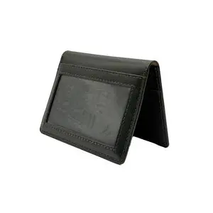 GODI. Handmade Leather Id Wallet Dark - Green