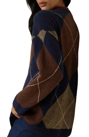 NOBODY'S CHILD Argyle Cardigan