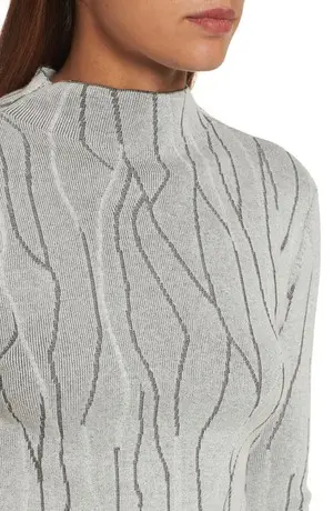 NIC+ZOE Artisanal Crackle Jacquard Sweater