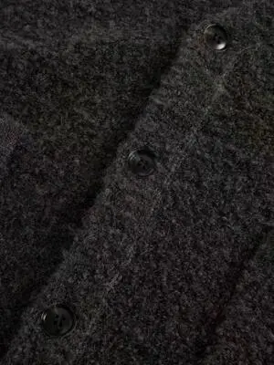 ACUPUNCTURE 1993 Safety-pin Bouclé Cardigan
