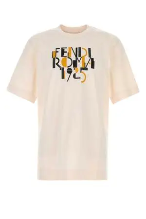 Fendi Ivory Cotton T-shirt - White