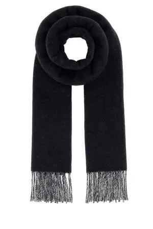 Fendi Fendi Men Navy Blue Cashmere Scarf Blue