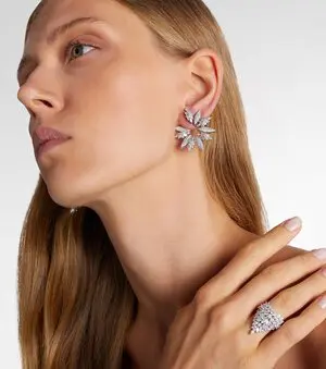 Yeprem Y-couture 18kt White Gold Earrings With Diamonds