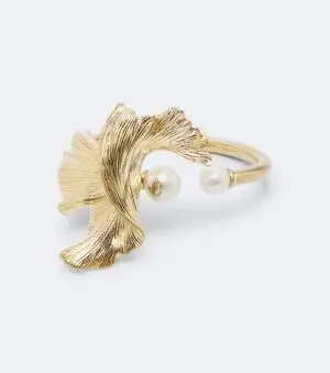 JIMMY CHOO Wave Embellished Cuff Bracelet - Gold
