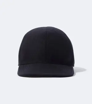 Prada Wool And Cashmere Baseball Cap - Blue