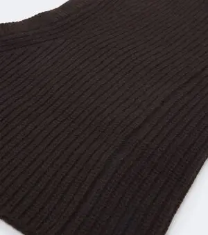 THE FRANKIE SHOP Corin Wool And Cashmere Balaclava - Brown