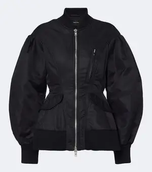 Simone Rocha Padded Satin Bomber Jacket