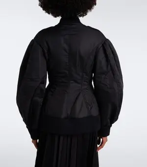 Simone Rocha Padded Satin Bomber Jacket