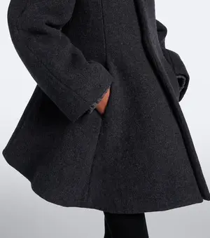 Bottega Veneta Pleated Wool-blend Coat