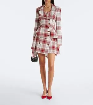 VIVIENNE WESTWOOD Marta Tartan Crêpe Miniskirt