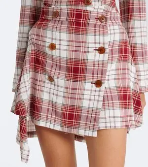 VIVIENNE WESTWOOD Marta Tartan Crêpe Miniskirt