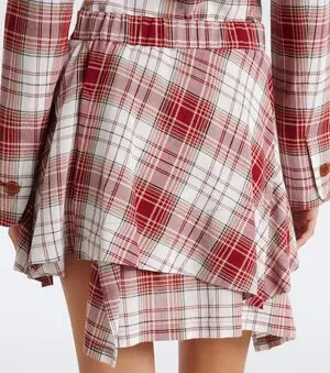 VIVIENNE WESTWOOD Marta Tartan Crêpe Miniskirt
