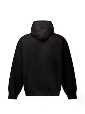 PAPER PLANES Splatter-effect Embroidered Hoodie