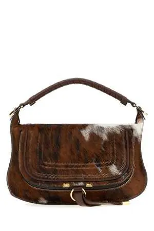 Chloé Printed Calf Hair Marcie Handbag - Multicolor