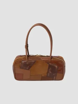 Miu Miu Beau Leather Patchwork Top Handle Bag
