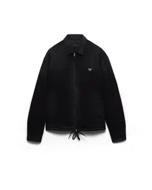 Prada Padded Denim Bouson Jacket - Black