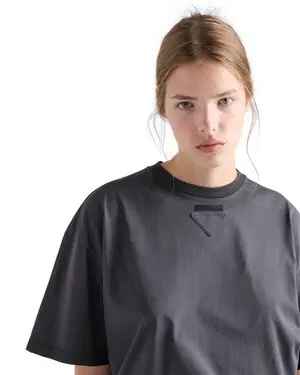 Prada Cotton Jerey T-hirt - Grey