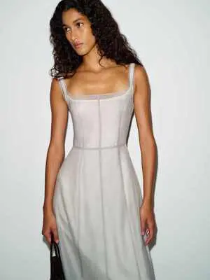 REFORMATION Ghost Dress - Grey