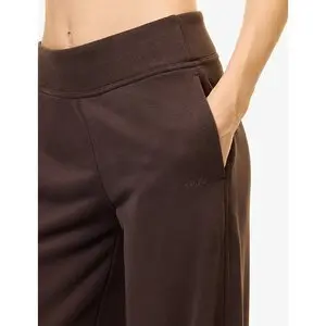 Vuori Sedona Wide-leg Cotton-blend Jogging Bottoms - French Roast