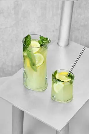 Rains Water Carafe & Tumbler Set - Transparent