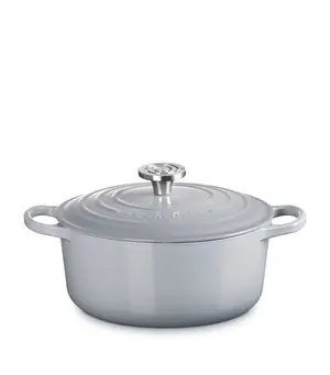 LE CREUSET Cast Iron Round Casserole Dish - Blue
